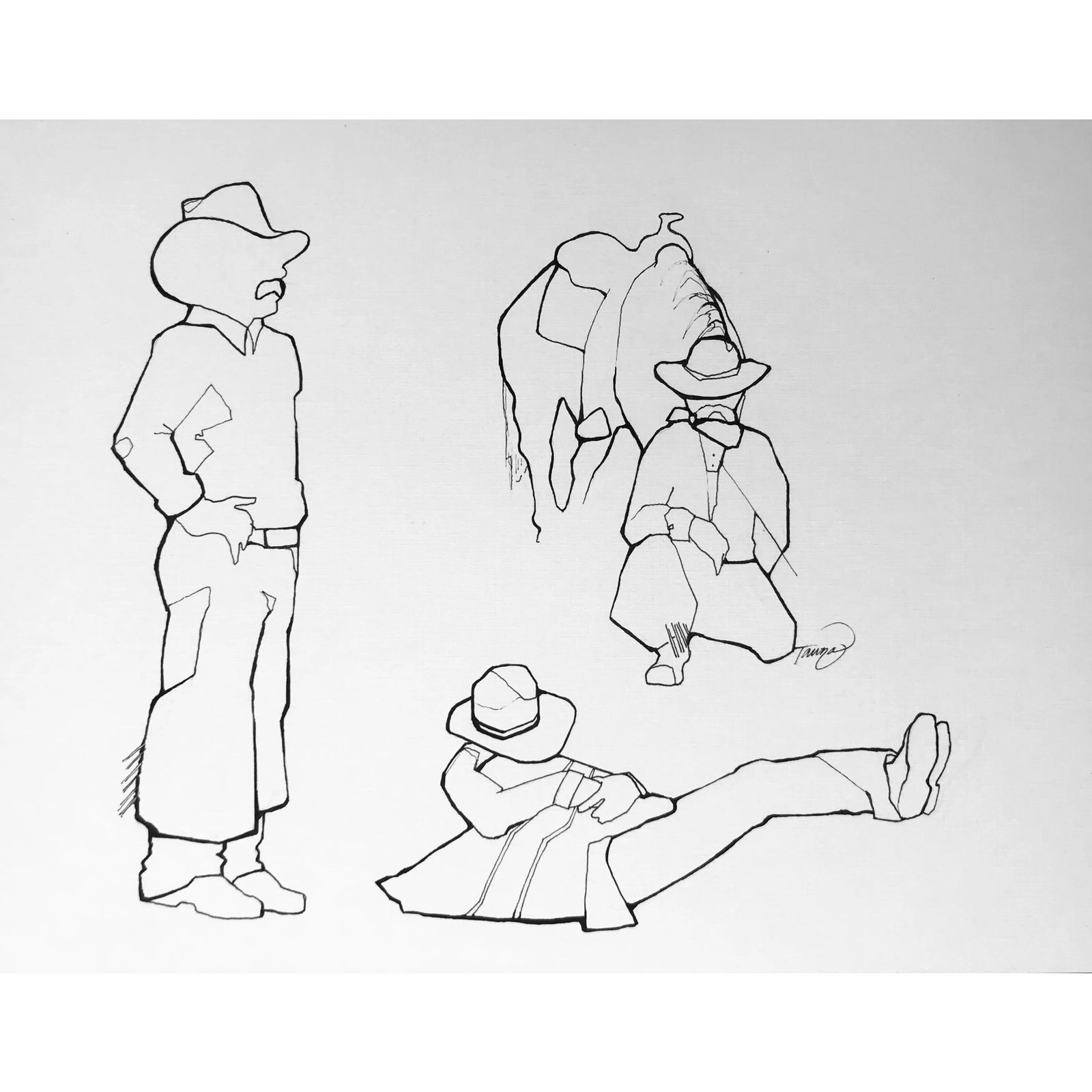 El Vaquero Original Drawing | Chairish