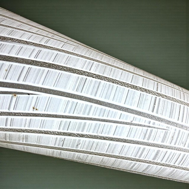 Mid-Century Modern French White Glass and Brass Wall Light, 1960s ...