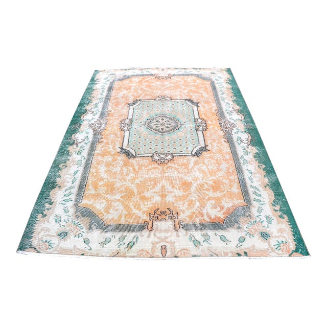 Vintage Tribal Pastel Color Anatolian Unique Rug | Chairish