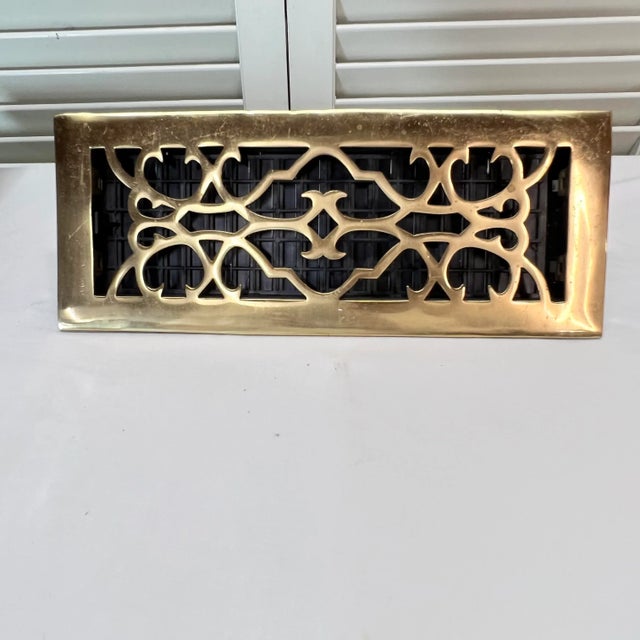 Vintage Brass Register Cover | Chairish