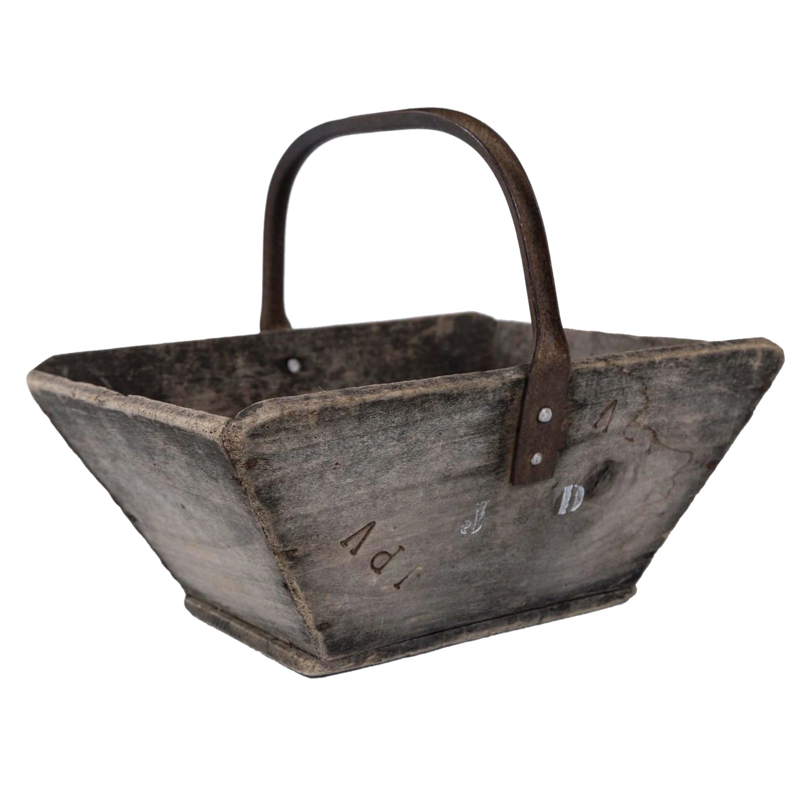 Antique French Garden Trug (Panier), Early 20th Century | Chairish