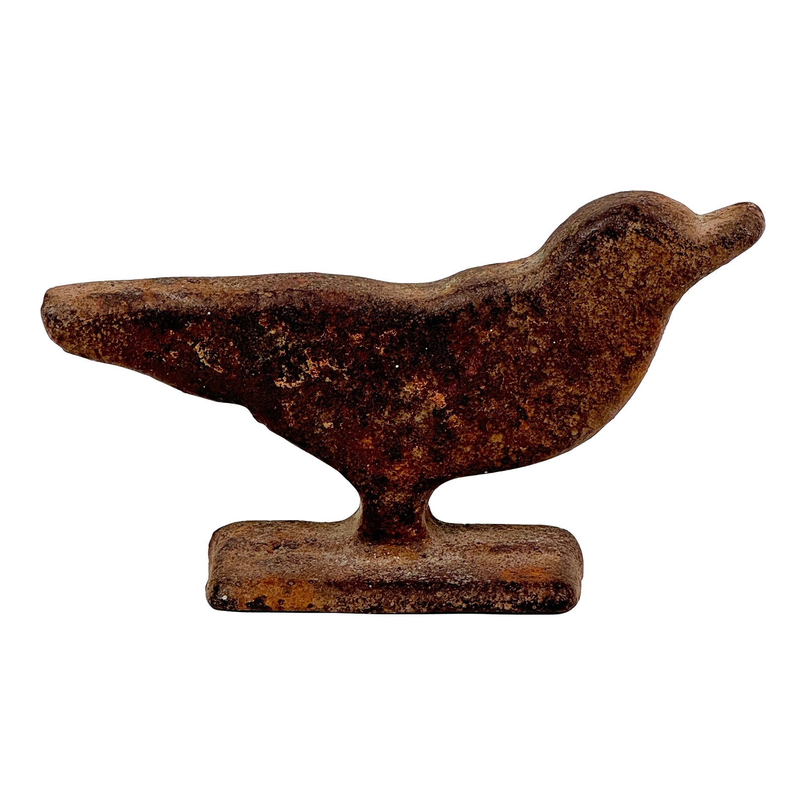Vintage Cast Iron Bird Shooting Target / Paperweight / Sculpture | Chairish