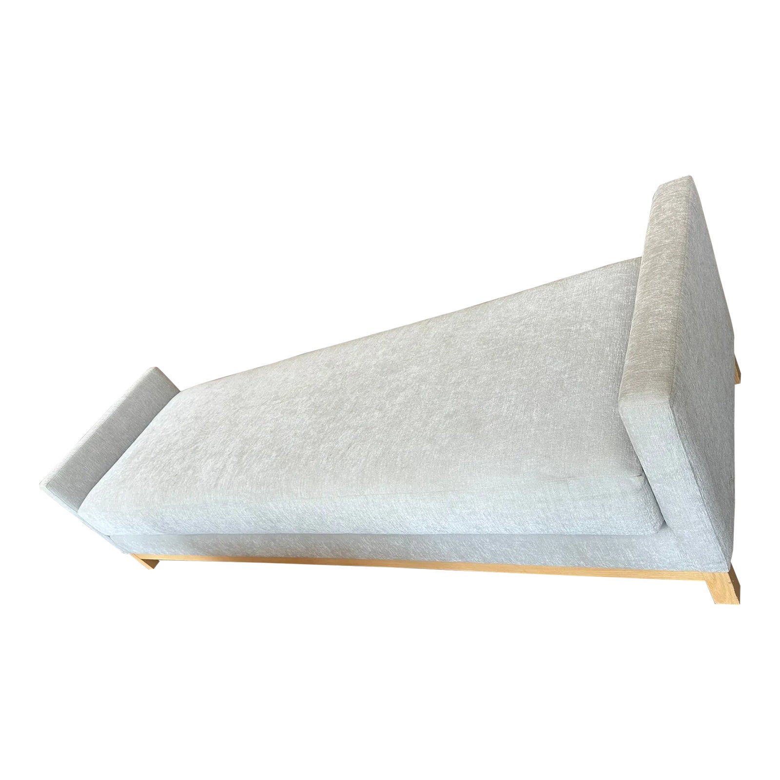 Transitional Large Bench, Chaise or Lounge in Mohair | Chairish