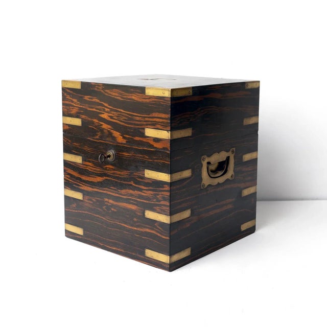 Antique Campaign Decanter Box, Coromandel With Brass Fittings, 19th ...