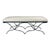 Late 20th Century Hand Wrought Iron Upholstered Bench | Chairish