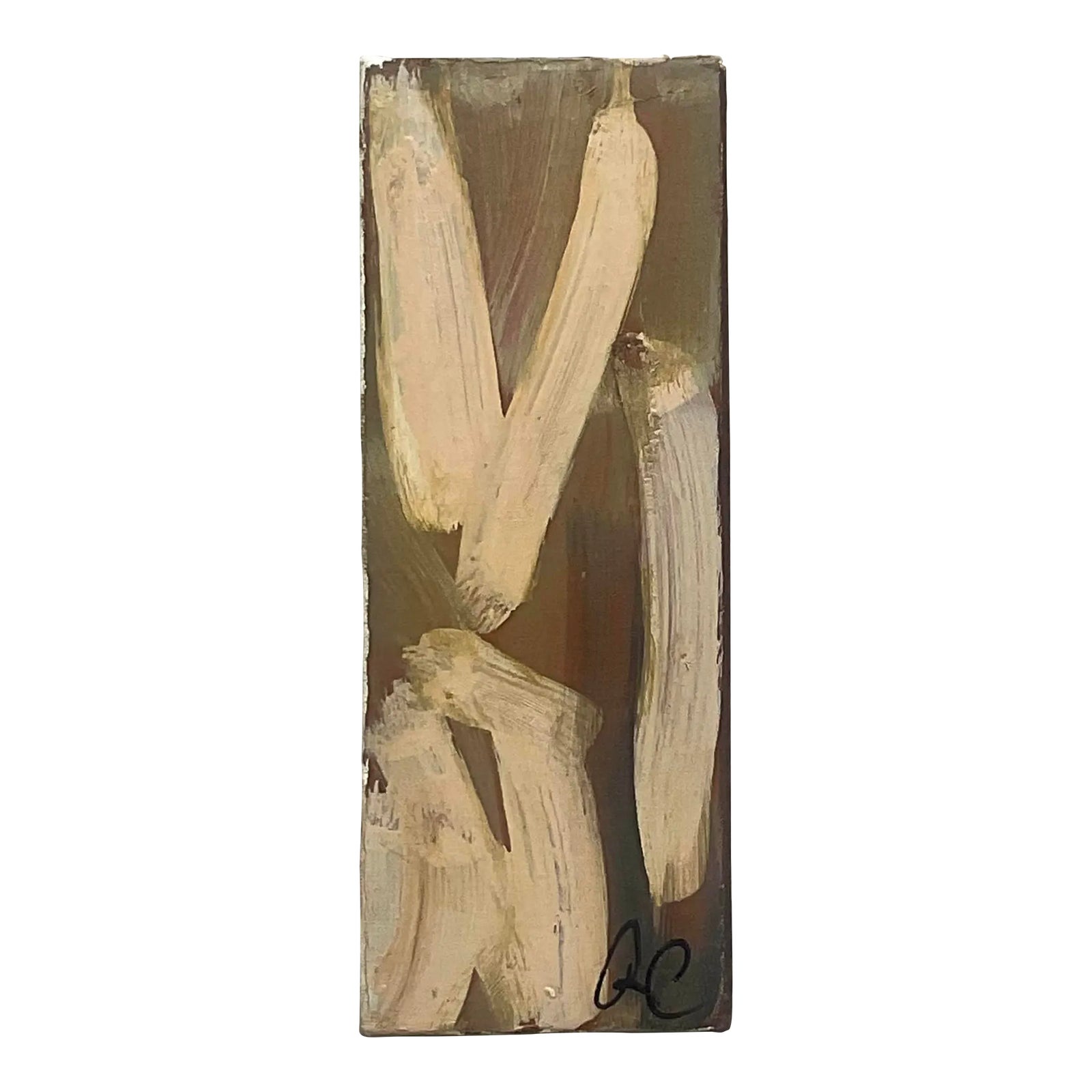 Vintage Late 20th Century Abstract Art- Signed | Chairish