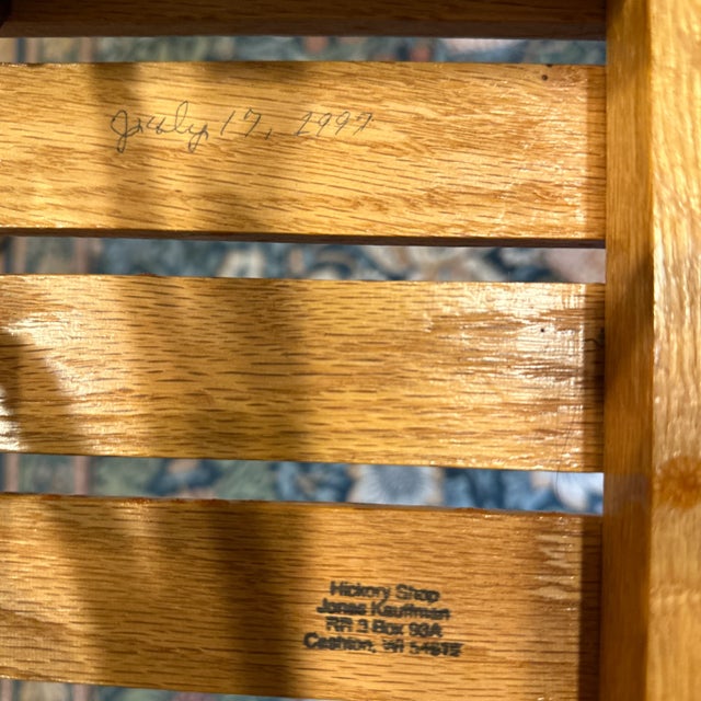 1990s Amish Folk Art Handcrafted Adirondack Bentwood Hickory and Oak ...