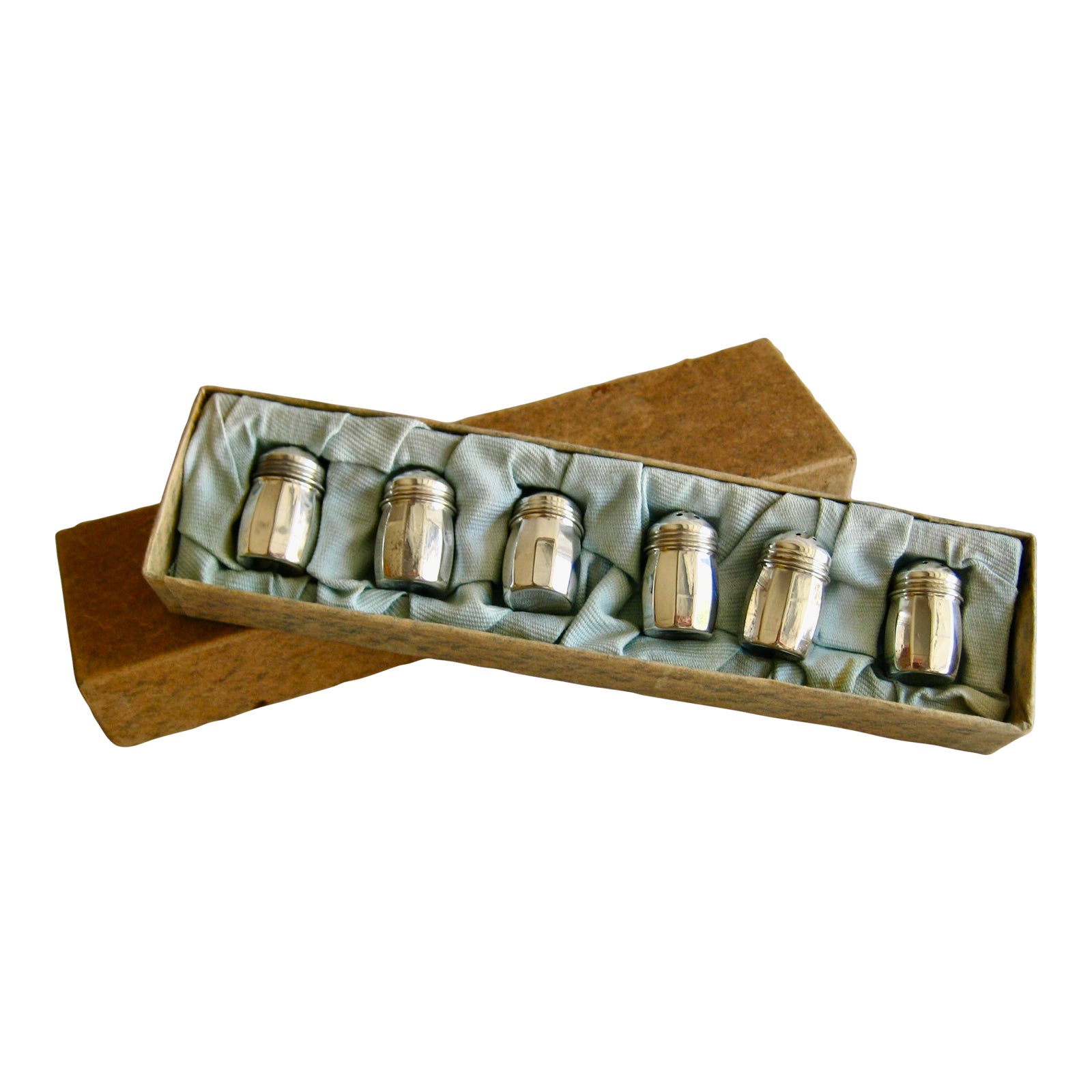 Early 20th Century Sterling Silver Salt Shakers Neo-Classic Style Set ...