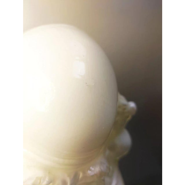 19th Century Oriental Longevity Fairy Glass Table Lamp | Chairish