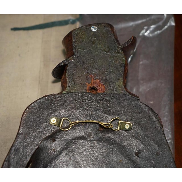 Antique Black Forest Folk Art Wall Mirror of Chap with Bee on Nose ...