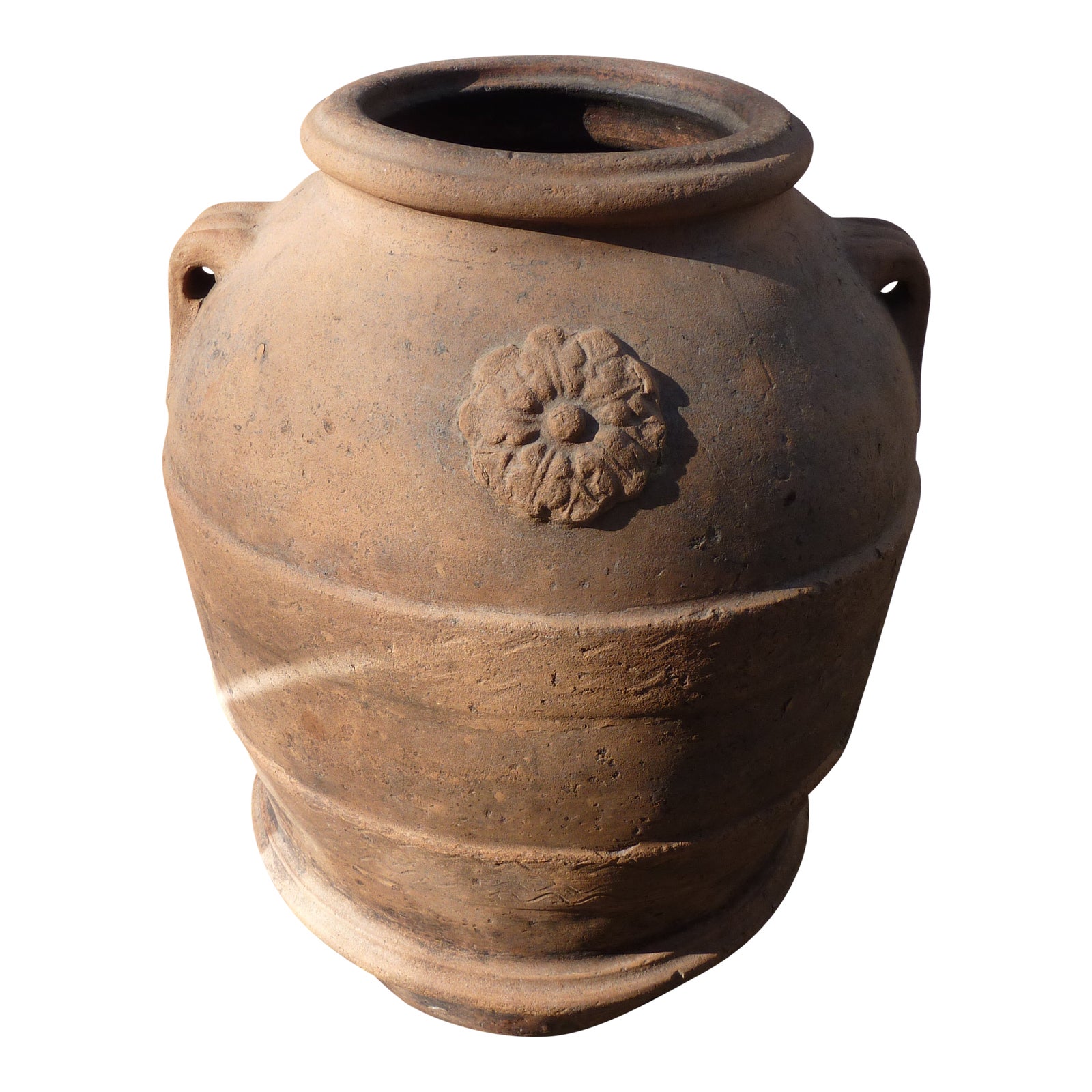 Antique Italian Terra Cotta Olive Oil Container | Chairish