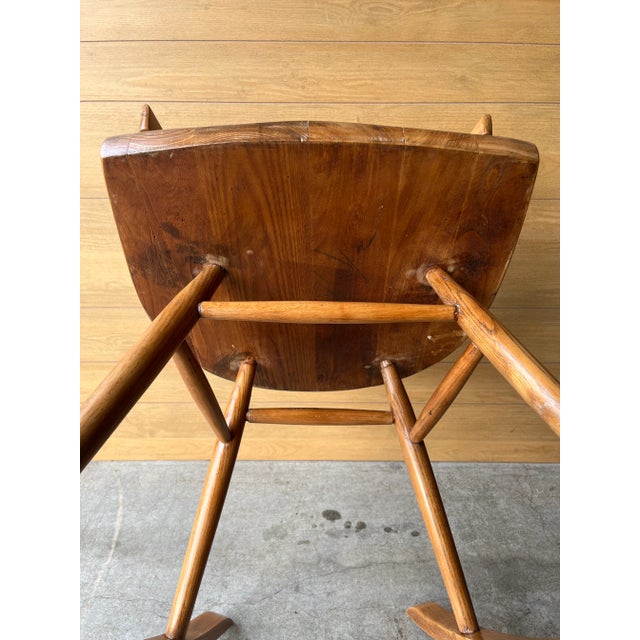 Straight Back Rocking Chair Attributed to Nakashima for Knoll | Chairish