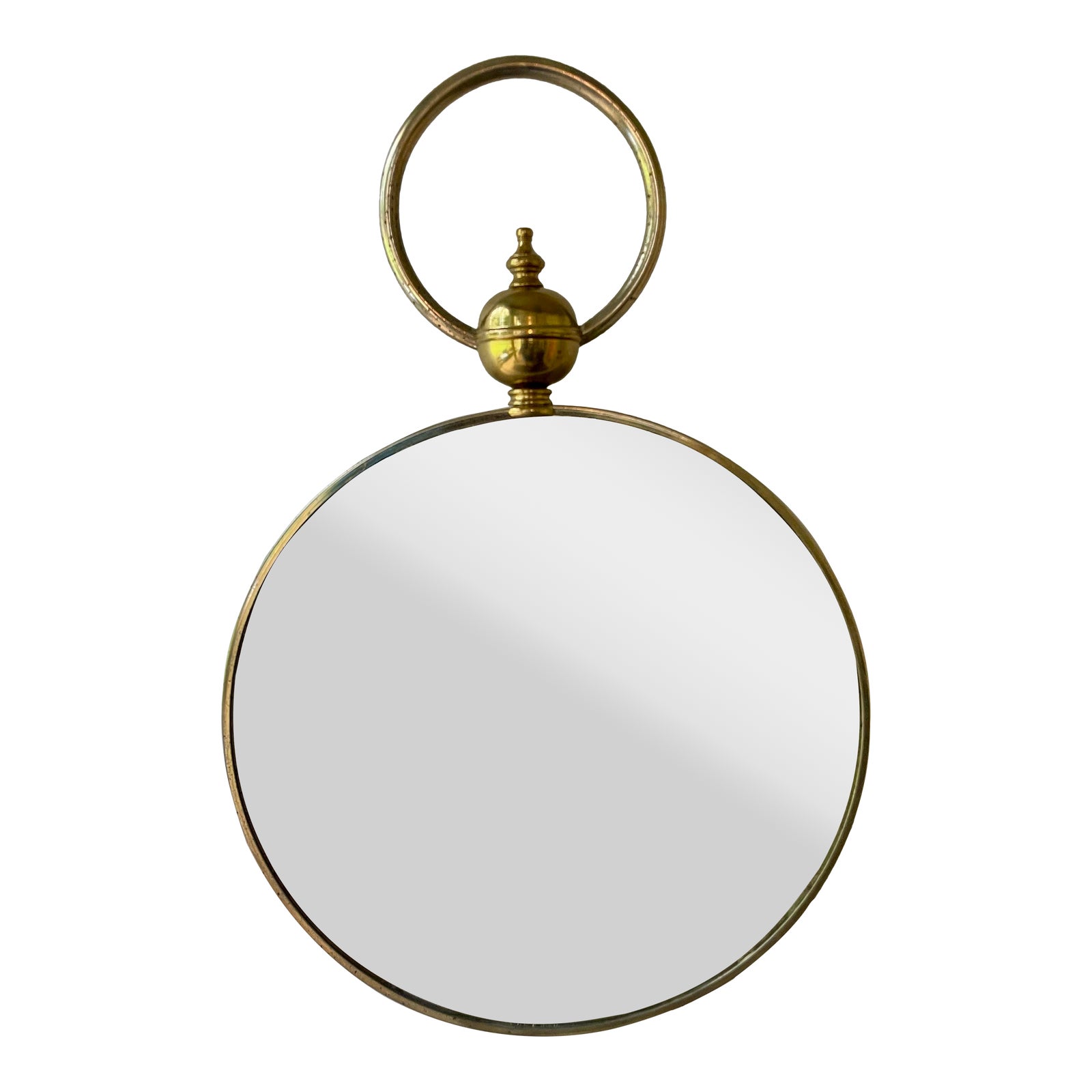 Brass Pocket Watch Mirror | Chairish