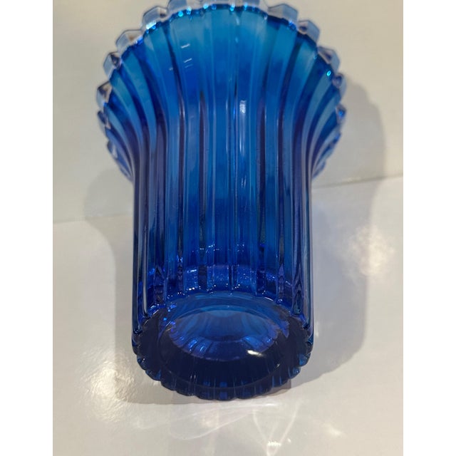 Vintage Studio Nova Cobalt Blue Vase | Chairish