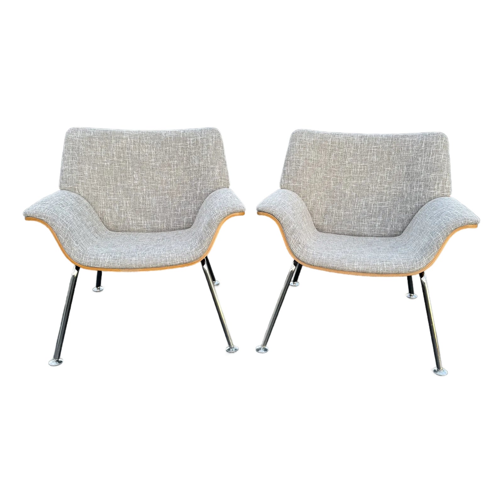 A Pair of Herman Miller Swoop Chairs-Designed by Brian Kane | Chairish