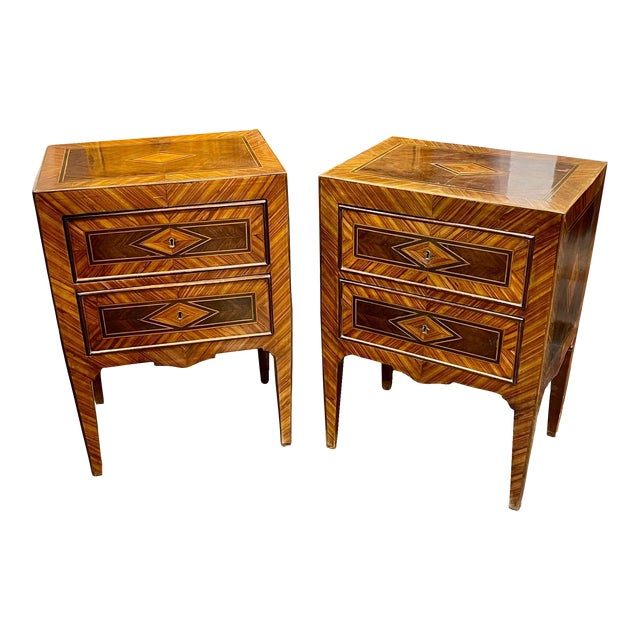 Pair of Italian Neo-Classical Side Tables | Chairish