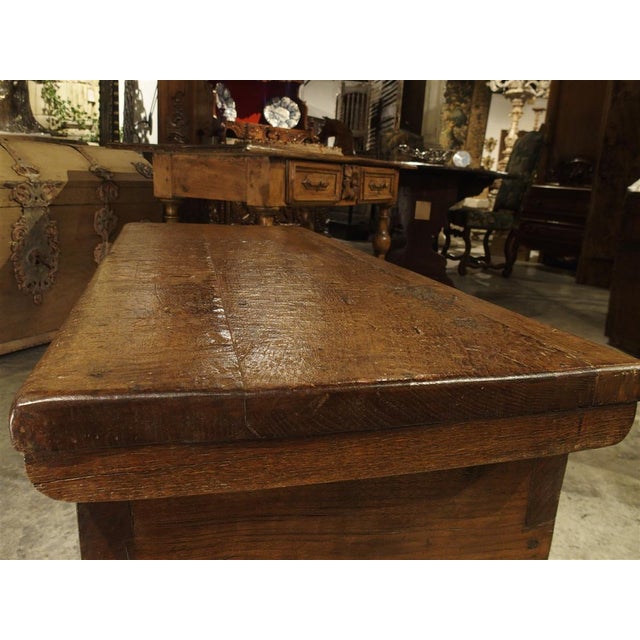 Small 17th Century French Gothic Trunk in Carved Oak | Chairish