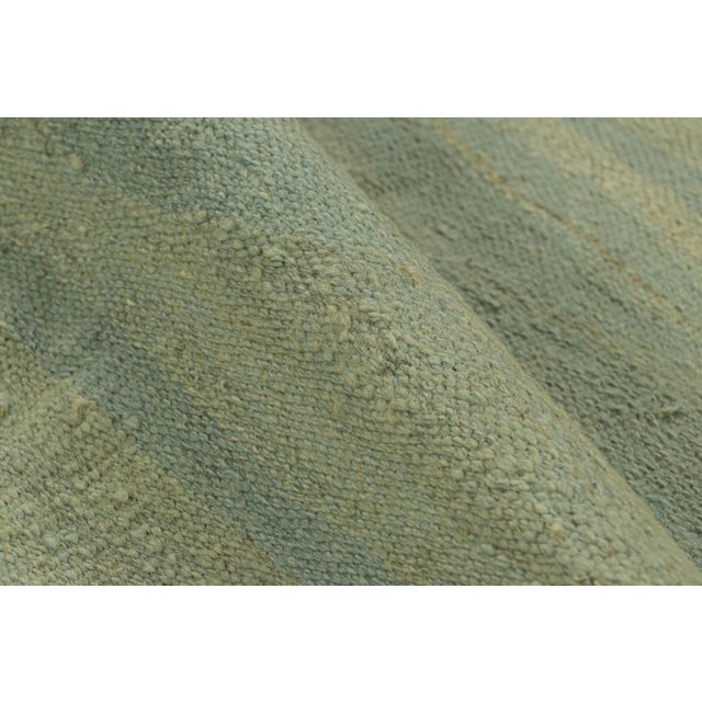 Rug & Kilim’s Contemporary Kilim in Seafoam Green and Blue Tone and ...