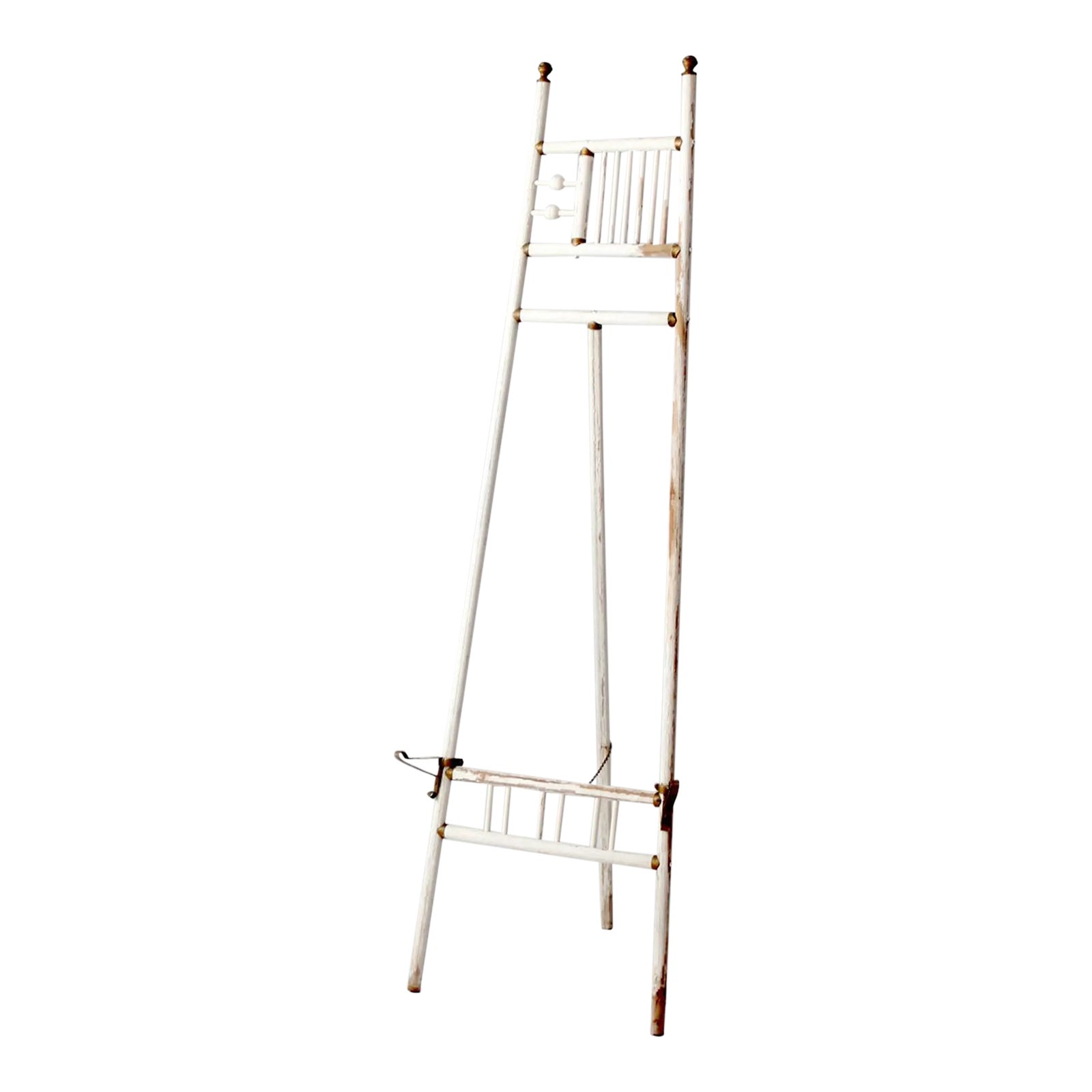 Antique Ball and Stick Easel | Chairish