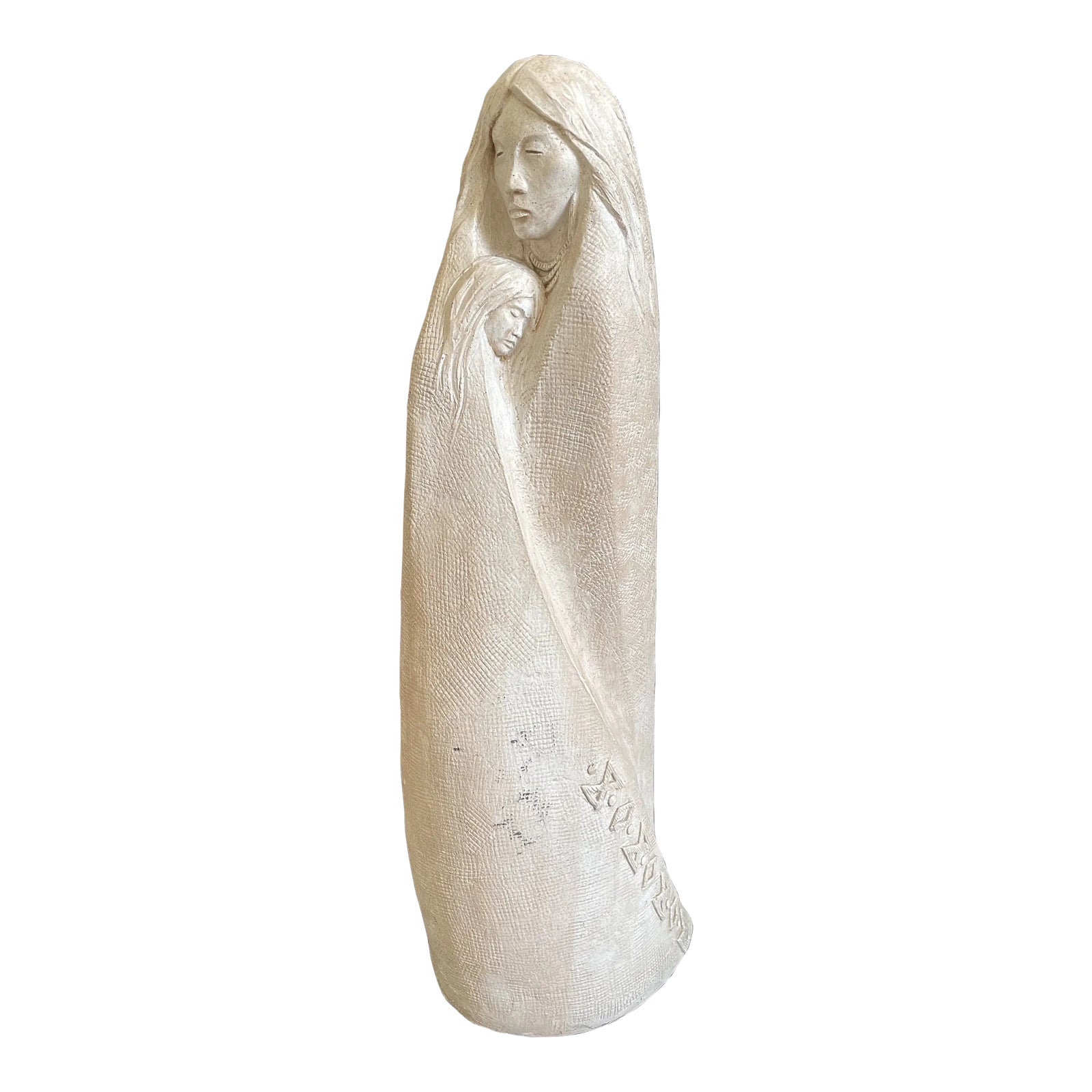 1982 Austin Productions Acoma Mother & Child Sculpture - Freedom Spirit ...