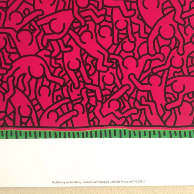 1984 Keith Haring Original Pop Art " Untitled Pink People " Lithograph ...