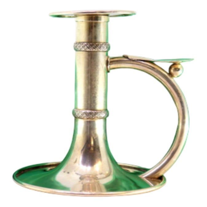 Silver Paddle with Two Raised Strips | Chairish