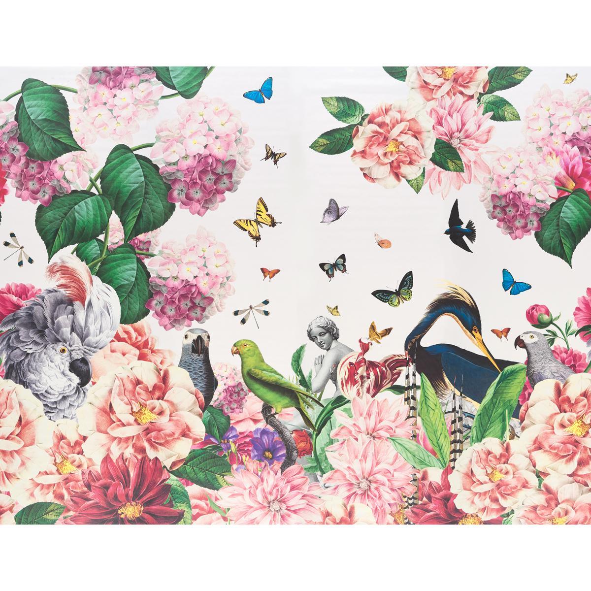 Schumacher X Katie Lydon Flores Paradisi Panel Set In Rose & Peony ...