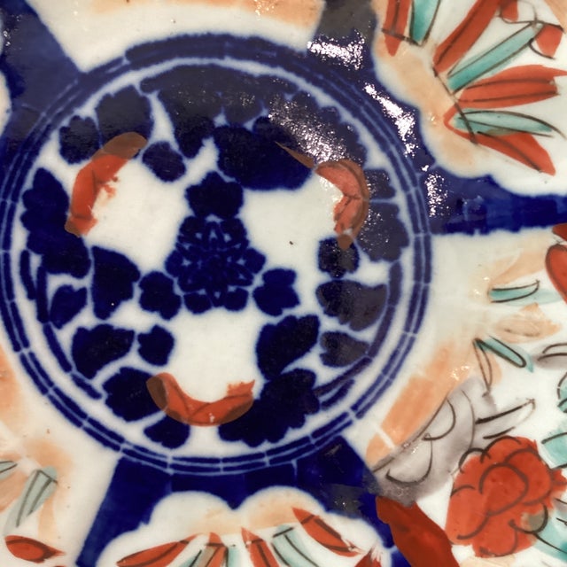 Mid 20th Century Japanese Edo Period Imari Ware Porcelain Scalloped ...
