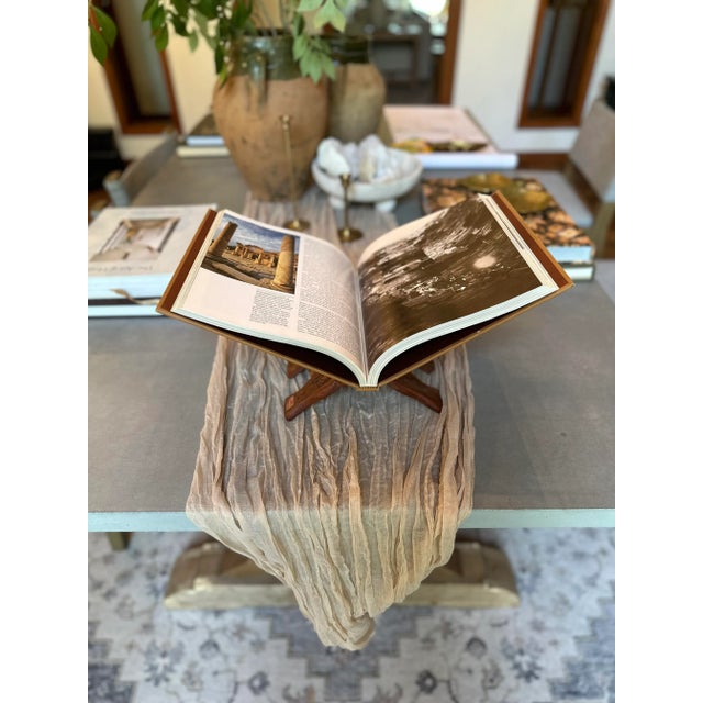 Vintage Wooden Book Display Stand | Chairish