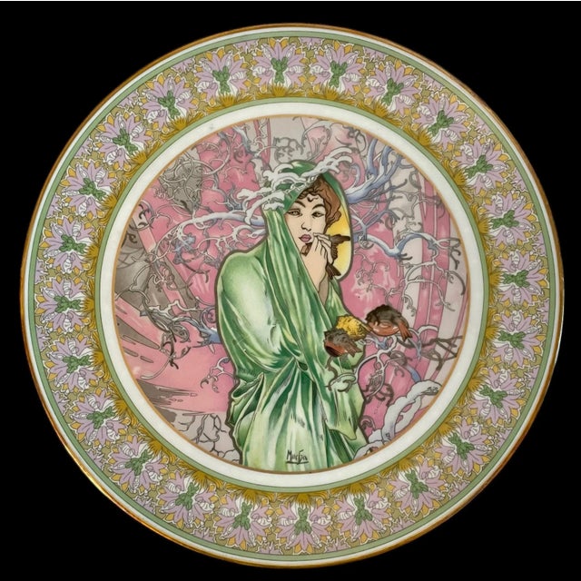 Alphonse Mucha's "Woman of Spring, Summer, Fall & Winter”. Set of 4 ...