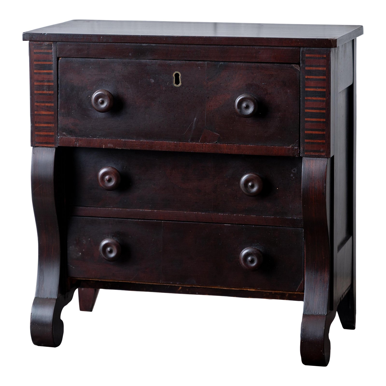 American Empire Salesman Sample Chest of Drawers | Chairish