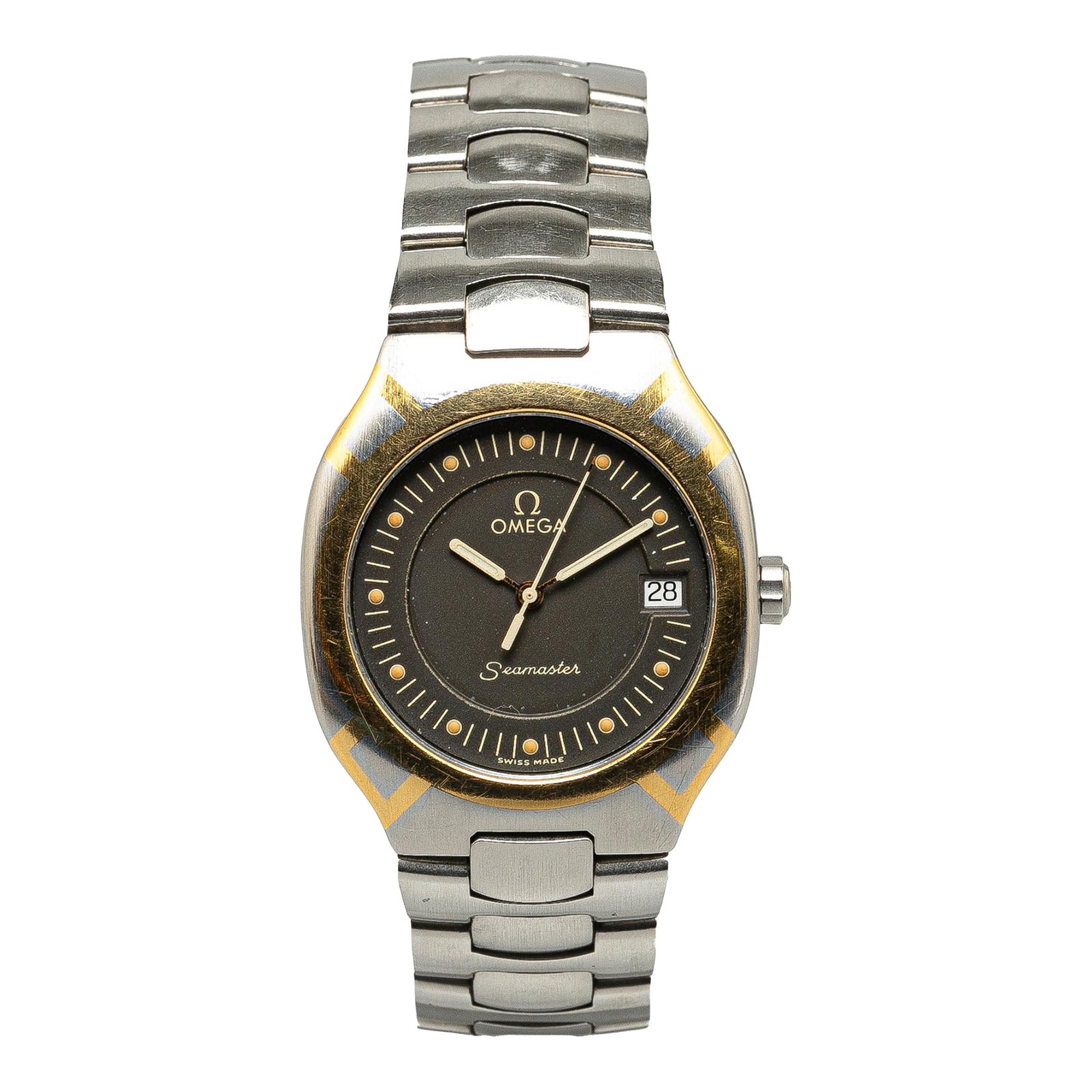 Omega Quartz Stainless Steel Seamaster Polaris Watch | Chairish