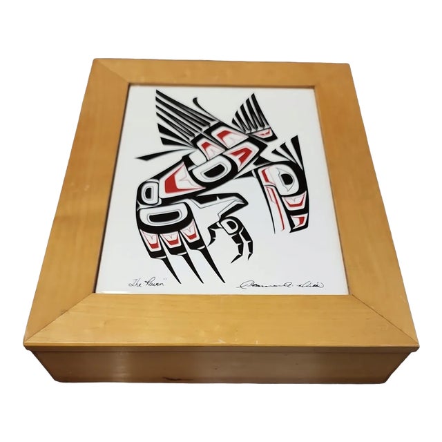 Vintage Haida Art Cedar Box by Clarence Q. Wells | Chairish