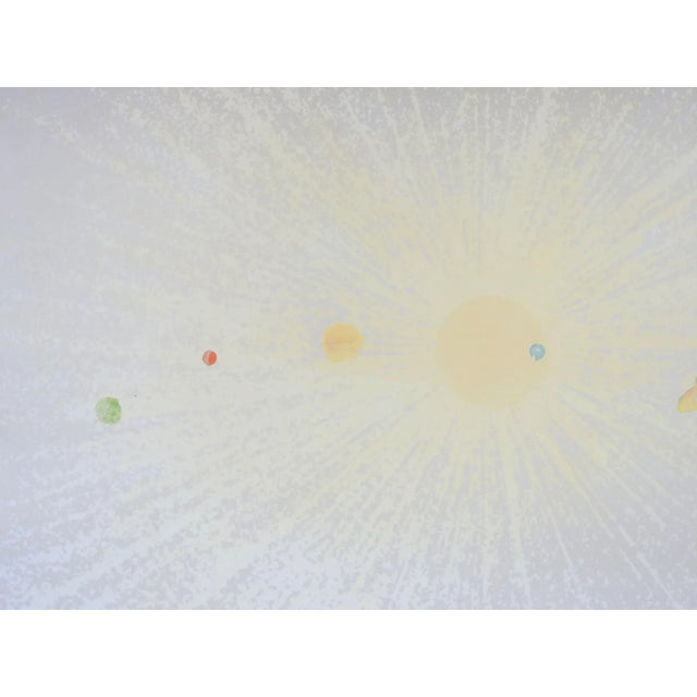 Vintage Modernist Solar System Serigraph | Chairish