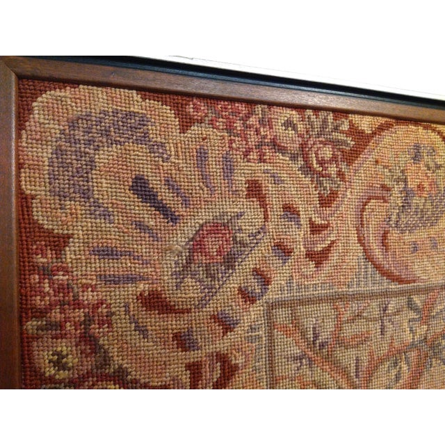 1920's French Gothic Style Needlepoint Tapestry | Chairish