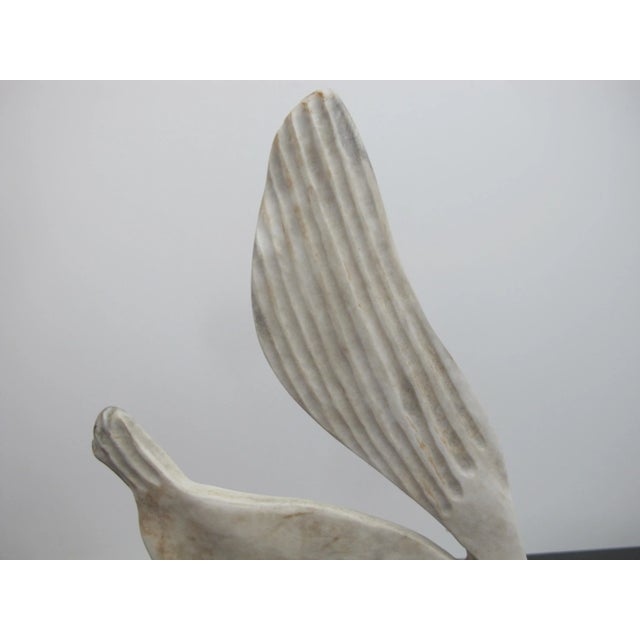 Canadian Native Inuit Carved Caribou Antler Flying Bird Art Sculpture ...