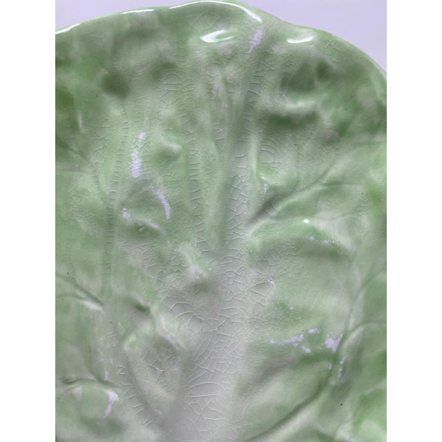 Wannopee Lettuce Leaf Majolica -Set of 5 Plates | Chairish