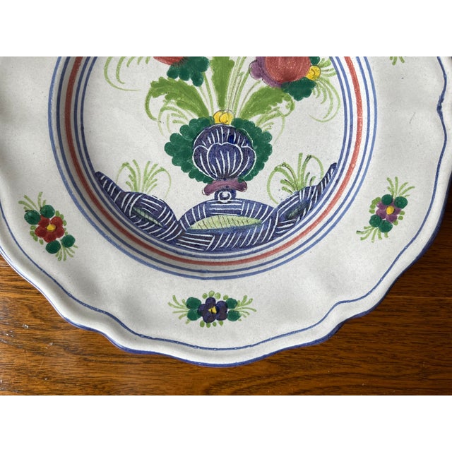 Deruta "Blue Carnation" Italian Faience 11" Dinner Plates/Chargers-Set ...