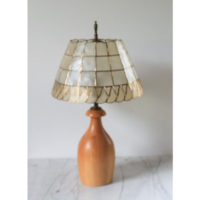 Vintage Capiz Shell Lamp Shade | Chairish