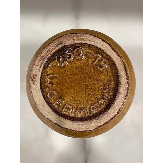 1960s Scheurich Inka West Germany Brown Ceramic Vase | Chairish
