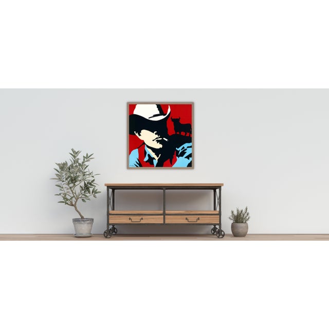 "Cowboy - Red" Contemporary Pop Art Style Western Portrait Print by ...
