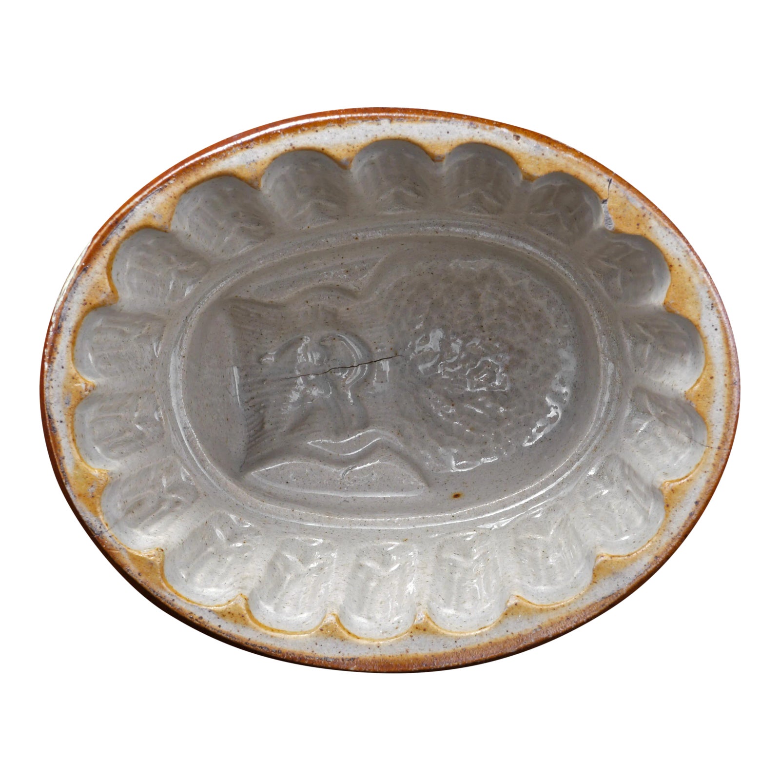 Late 19th Century Small Dark Victorian Food Mold With Wheat Sheaf ...