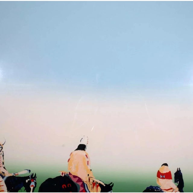 Earl Biss Chief of Paradise III Signed Southwest Lithograph on Paper 26 ...