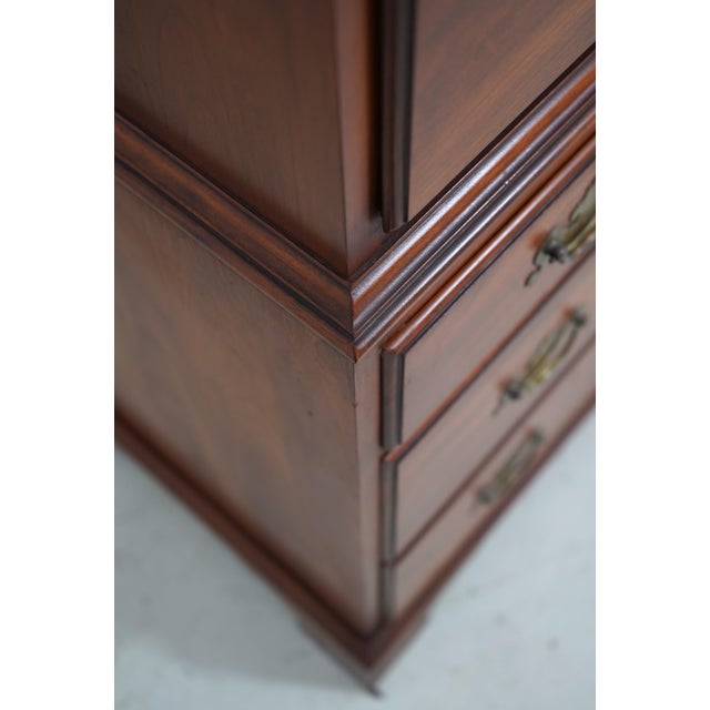 Henkel Harris Cherry Rafferty High Chest of Drawers | Chairish