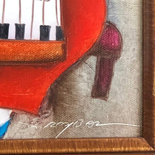 J. Roybal Musical Trio Acrylic on Canvas, Framed | Chairish