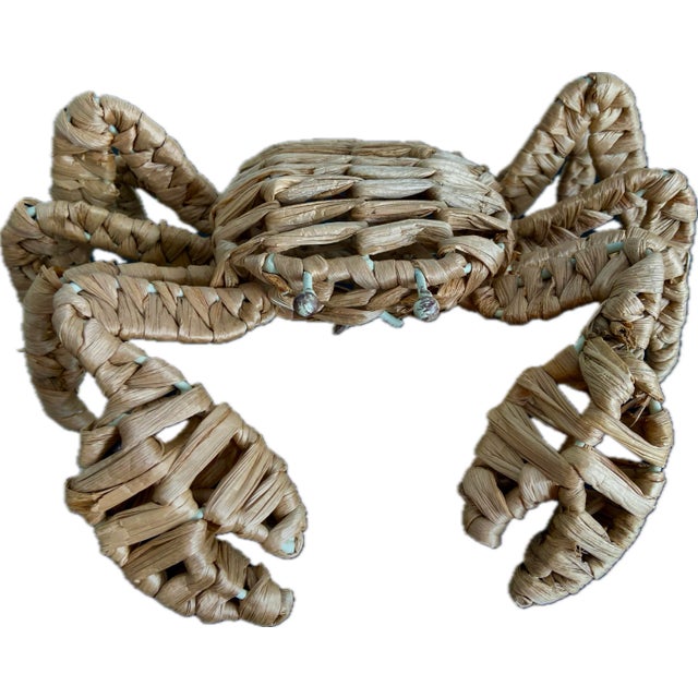 Vintage Large Wicker Crab | Chairish