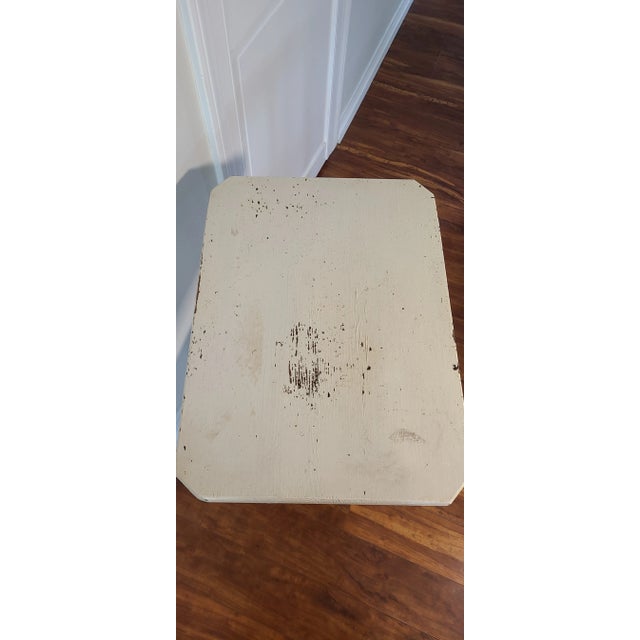 Early 20th Century Small Chippy Paint Table | Chairish