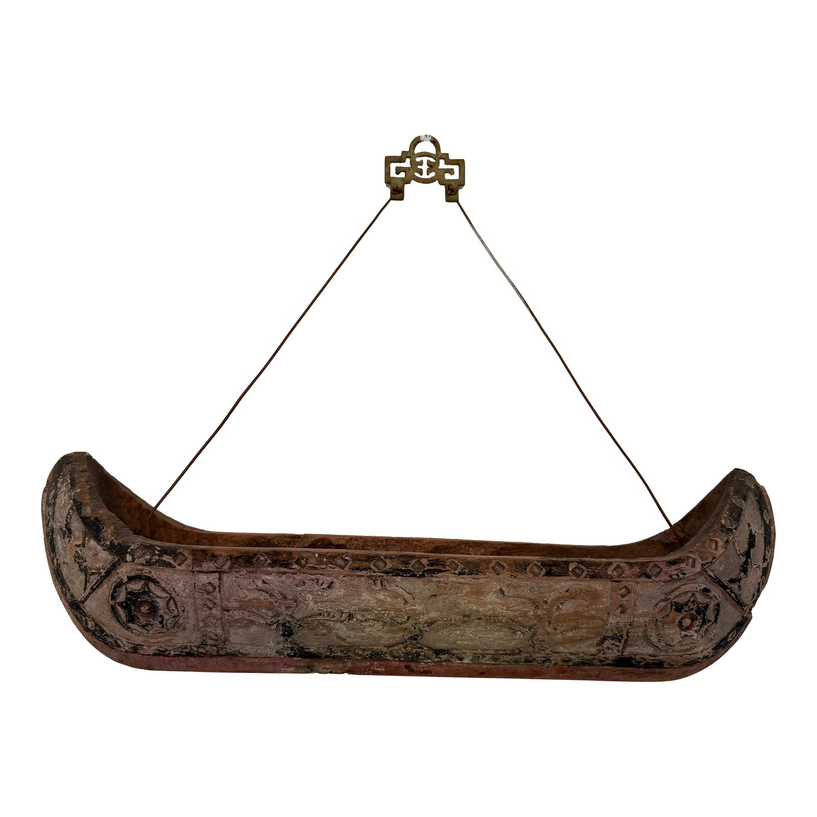 Vintage Decorative Canoe - South Pacific | Chairish