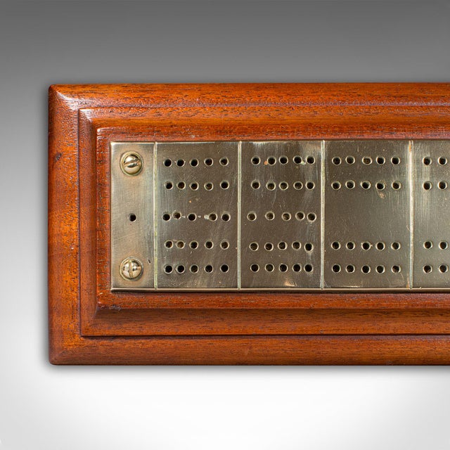 Antique Cribbage Board, English, Traditional Gaming Peg Base, Victorian ...