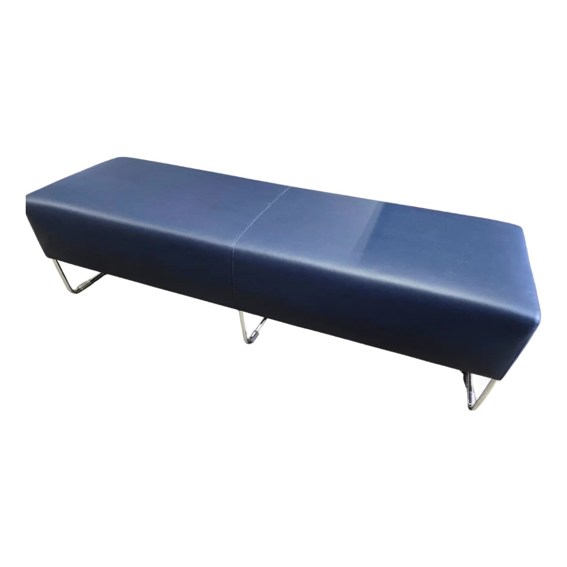 Bernhardt Design Balance 3-Seat Bench in Blue (New in Box) | Chairish